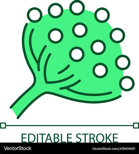 Mycotoxin Spore Icon Fungal Contamination Vector Image