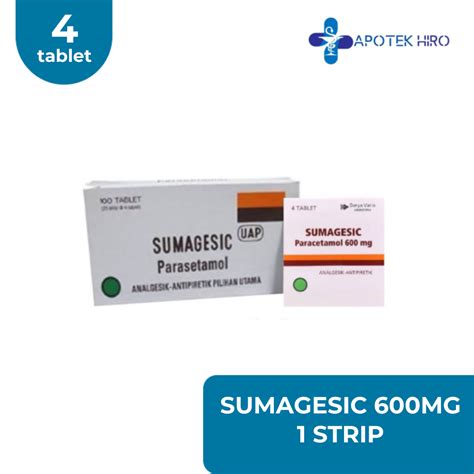 Sumagesic 600mg 1 Strip 4 Tablet Apotek Hiro