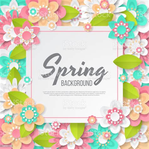 아름 다운 화려한 꽃과 봄 배경입니다 서식 파일 배너 배경 화면 전단지 초대장 포스터 브로셔 바우처 할인 사용할 수 있습니다 벡터 일러스트 레이 션 3월에 대한 스톡 벡터