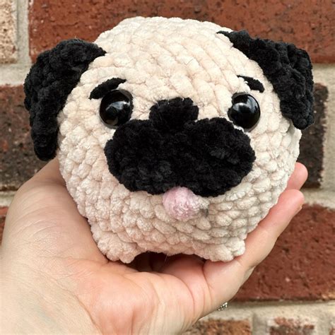 Zoey The Pug Loaf Amigurumi Crochet Pattern Low Sew Etsy