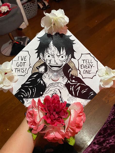 One Piece Graduation Cap Graduation Cap Decoration Diy Graduation