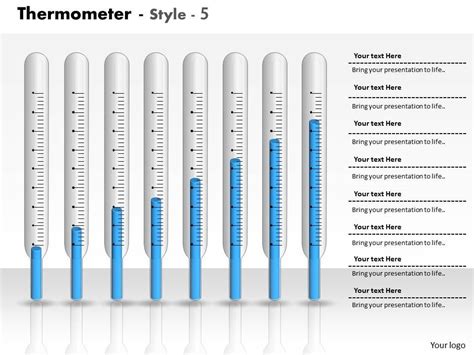 0414 Thermometer Business Graph Column Chart Powerpoint Graph PowerPoint Presentation