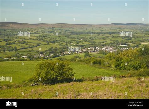A View Over Moretonhampstead To Moorland Seen From Mardon Dartmoor