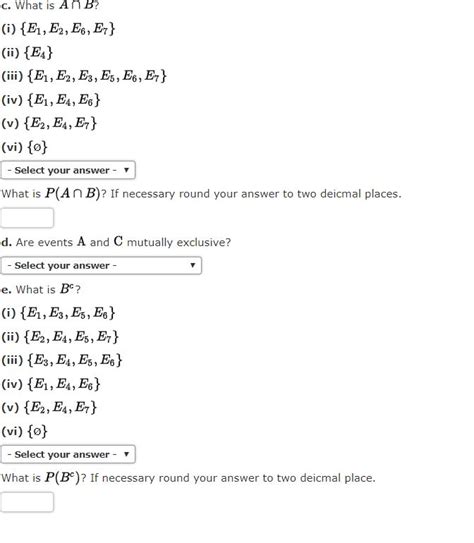 Suppose That We Have A Sample Space Se E2 E3 Ea