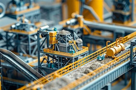 Biomass Energy Plant With Conveyor Belts And Machi Generative Ai