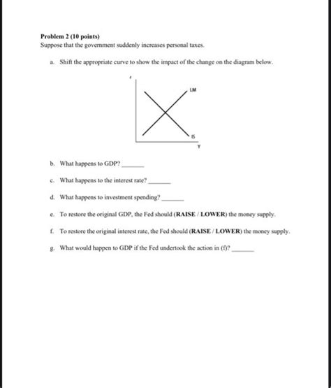 Solved Problem 2 10 Points Suppose That The Govermment