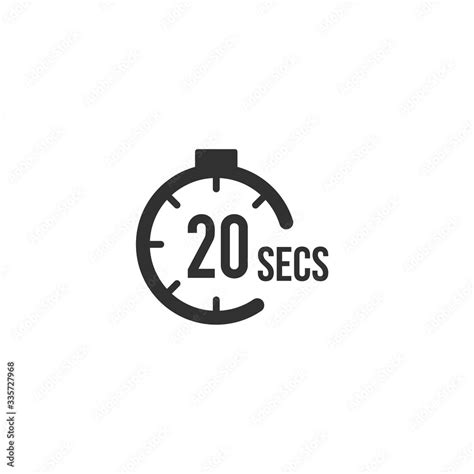 Vetor De 20 Seconds Countdown Timer Icon Set Time Interval Icons Stopwatch And Time
