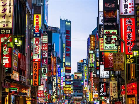 Tokyo 4k Shinjuku Street Modern Buildings Japan Asia Modern