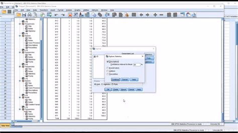 computing percentiles in spss using the frequencies explore and compute variable methods youtube