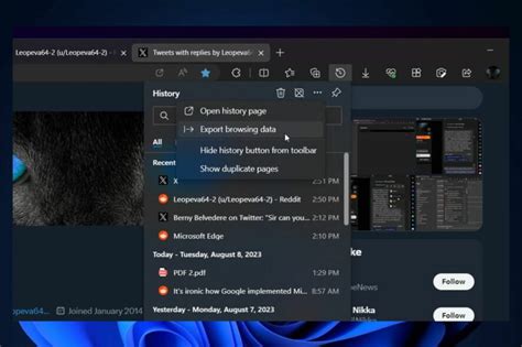 How To Export Your Browser History In Microsoft Edge