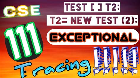 java exceptional tracing cse 111 bracu cse mid special youtube