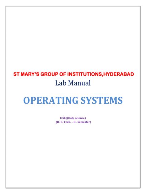 operating systems lab manual pdf operating system pointer
