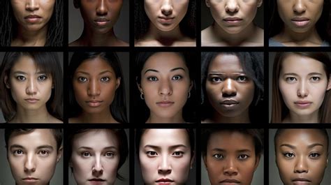 Premium Photo Human Faces Of Different Races