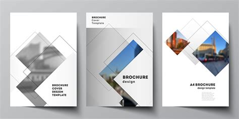 A4 포맷 커버의 벡터 레이아웃은 브로셔 전단지 레이아웃 소책자 커버 디자인 책 브로셔 커버를 위한 기하학적 단순 모양 선 및