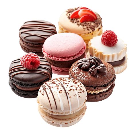 Macarrones Y Postres Png Dibujos Macarrón Postre Dulces Png Imagen