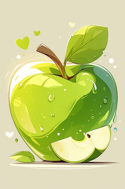 Crisp Green Apple Cucumber Juice For A Fresh Kick Premium Ai Generated Vector