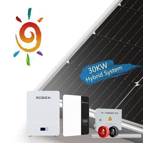 High Energy 30kw Solar System In Parallel Solar System For Home Use