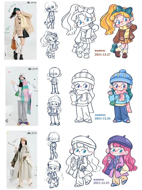 速写练习｜卡通人物