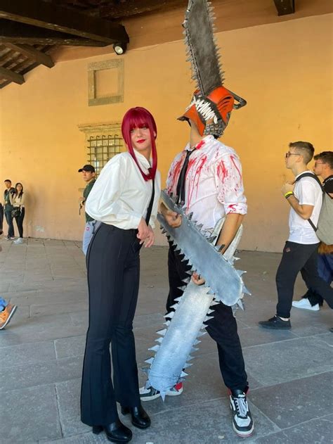 Makima X Denji Cosplay Halloween Costume Anime Couples Cosplay