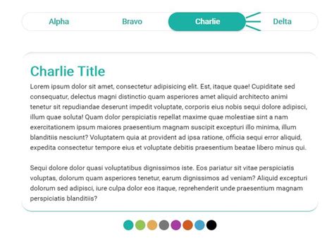 有弹性tab内容滑块选项卡html5css3样式代码 100素材网