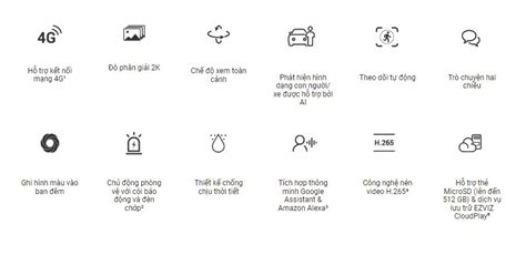 Camera Wifi Dùng Sim 4g Ezviz H8c 4g 2k Hồng Ngoại 30m Phát Hiện Chuyển động đàm Thoại 2 Chiều