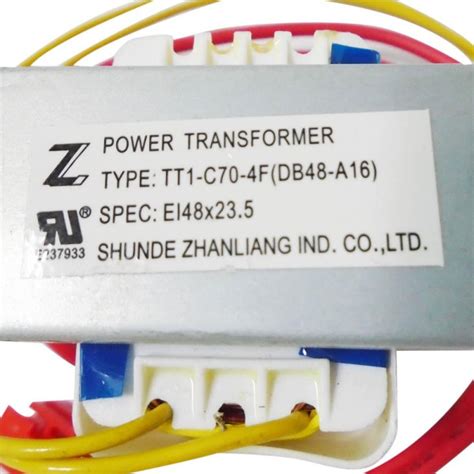 Ecox Linear Transformer For Portable Ac Units Tt1 C70 4f Db48 A16 Tt110 Ei48 11 70 F4 Rohs Ei