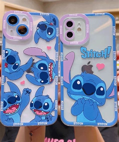 스티치케이스 아이폰케이스 커플케이스 폰케이스 젤리 범퍼 투명 케이스 아이폰15 14 13 12 11 X 8 7 6 프로 프로맥스 미니 플러스 케이스 에이블리