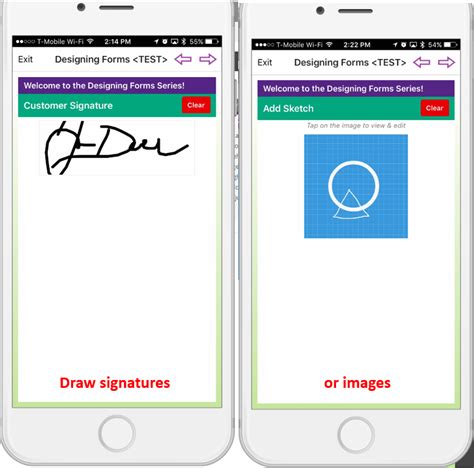 Drawing And Signature Field Tutorial