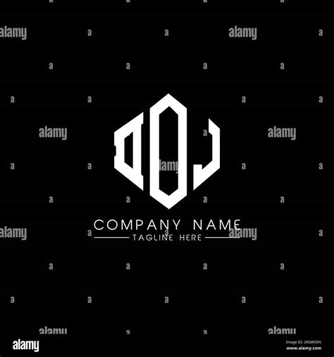Doj Letter Logo Design With Polygon Shape Doj Polygon And Cube Shape