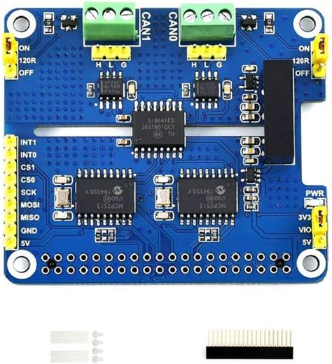Coolwell Waveshare Channel Isolated CAN Bus Expansion HAT For Raspberry Pi Series Boards