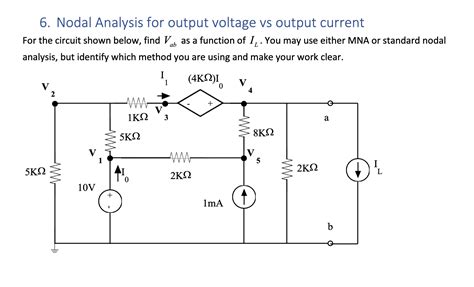 Solved Nodal Analysis For Output Voltage Vs Output Current