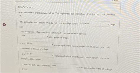19 Education 2 A Segmented Bar Chart Is Given Below