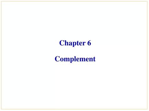 PPT Chapter Complement PowerPoint Presentation Free Download ID