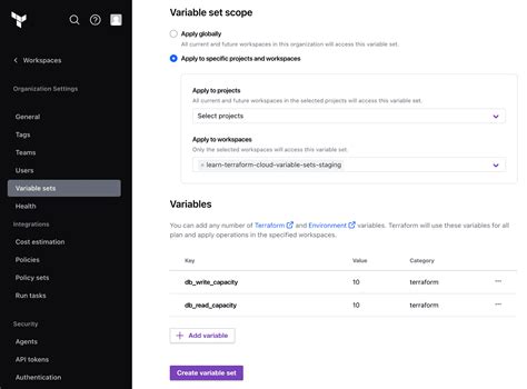 Manage Variable Sets In Terraform Cloud Terraform Hashicorp Developer