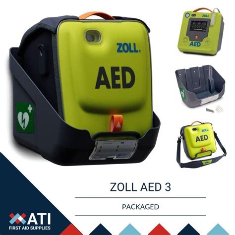 Ati First Aid Supplies Zoll Aed 3 Semi Automatic Defibrillator Package