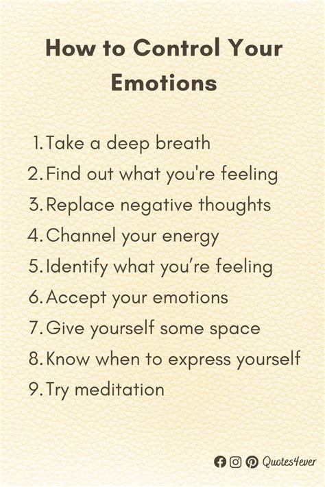 How To Control Your Emotions Artofit