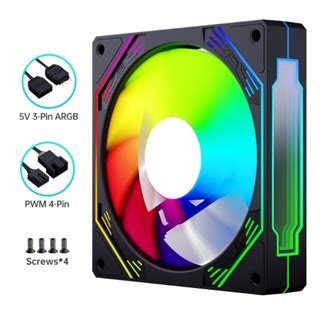 Ready Stock Prims Pro ARGB PWM Pc Case Fan 120mm With 5v3pin And Pwm 4pin Daisy Chain