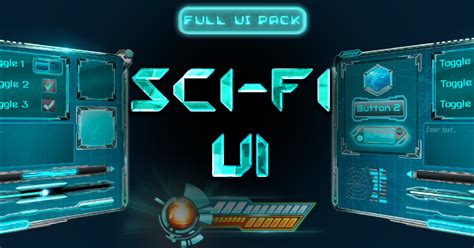 sci fi ui 2d icons unity asset store