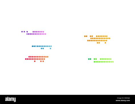 Speed Lines Isolated Set Motion Effect For Your Design Multicolored Lines On White Background