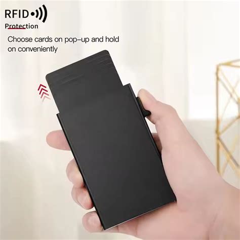 Custom Rfid Protected Slim Pop Up Card Holder Manufacturers And Suppliers