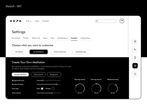 Settings Ui Designs Themes Templates And Downloadable Graphic Elements On Dribbble
