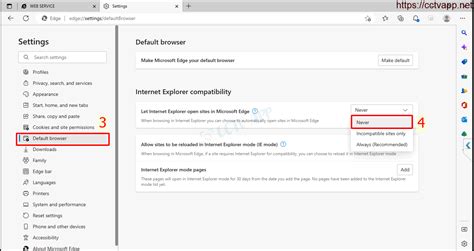 Turn Off Edge Browser Auto Switch When Opening Internet Explorer