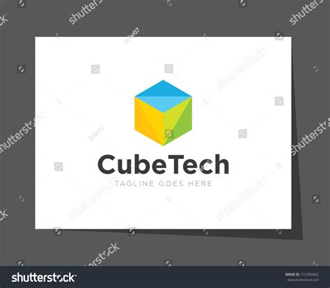 Cube Technology Logo Icon Vector Template Stock Vector Royalty Free Shutterstock