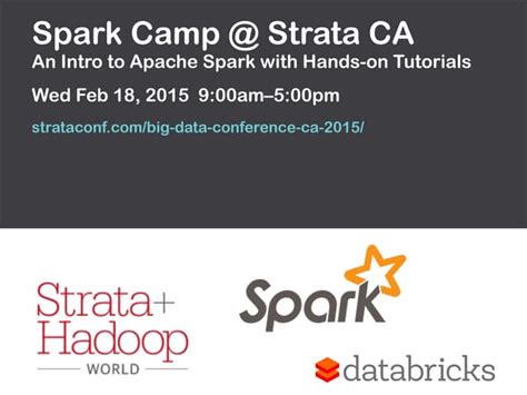 Strata 2015 Data Preview Spark Data Visualization Yarn And More Pdf