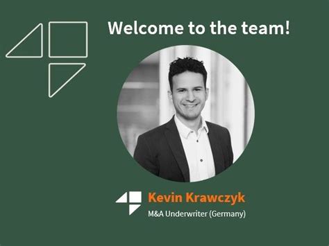 Welcoming Kevin Krawczyk To Transact Kevin Joins Our Manda Team Soon To Be Located In Frankfurt