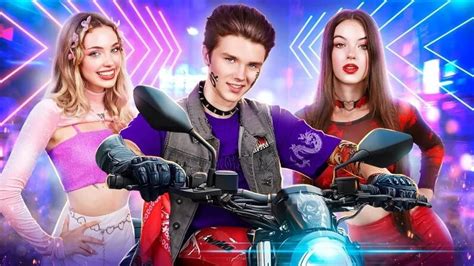 [Тим Тин] Хорошая Девушка Vs Плохой Парень Я Влюбилась в Байкера Мейковер из Soft Girl в Alt