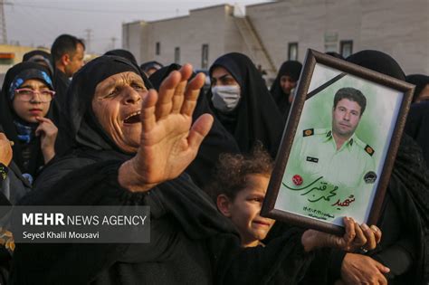 Mehr News Agency Funeral For Iranian Police Officer Mohammad Ghanbari