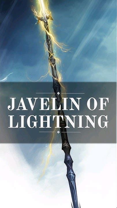 Javelin Of Lightning Magic Item Spotlight Youtube Javelin Of Lightning Magic Item Spotlight Youtube