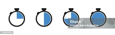 스톱워치 타이머 설정 고립 된 평면 아이콘 벡터 일러스트레이션 초침에 대한 스톡 벡터 아트 및 기타 이미지 초침 30 스톱워치 Istock