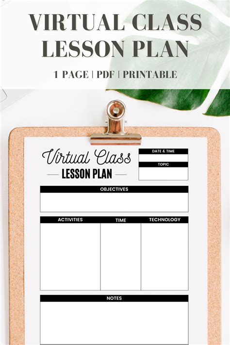 Engaging Virtual Class Lesson Plan